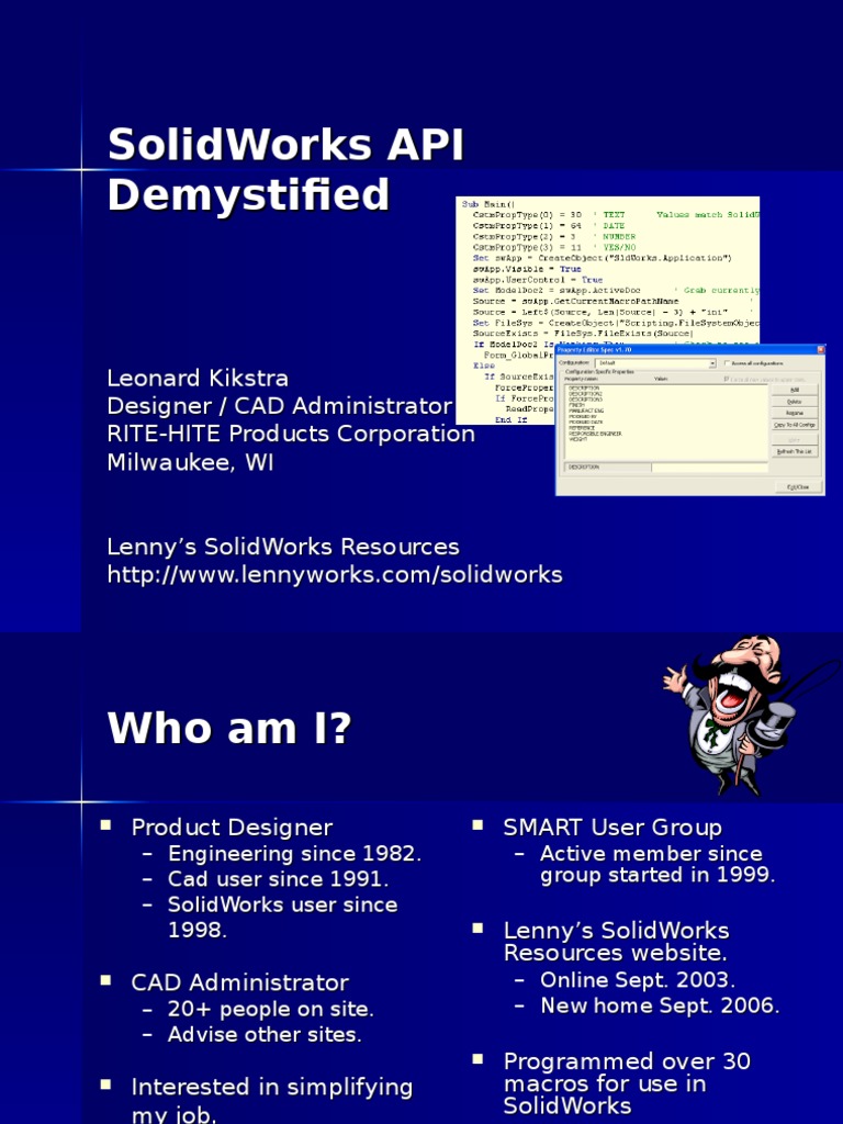 10-06 SolidWorks API Demystified | PDF | Macro (Computer Science ...