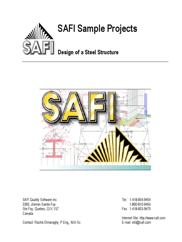 Design of A Steel Structure SAFI | PDF | Button (Computing) | Structural Load