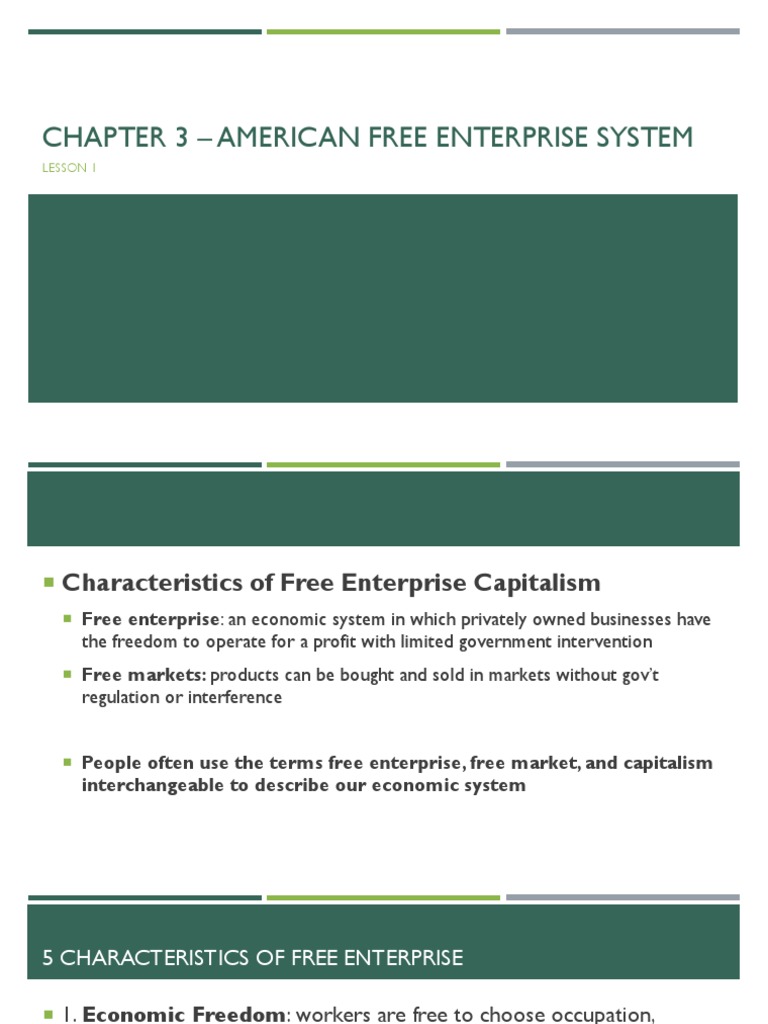 Econ CH 3 Lesson 1 | PDF | Market Economy | Capitalism