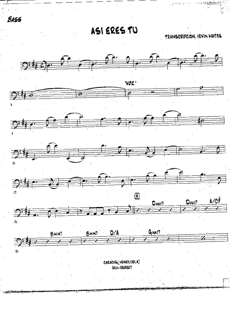 Asi Eres Tu, Maelo Ruiz (Salsa) | PDF