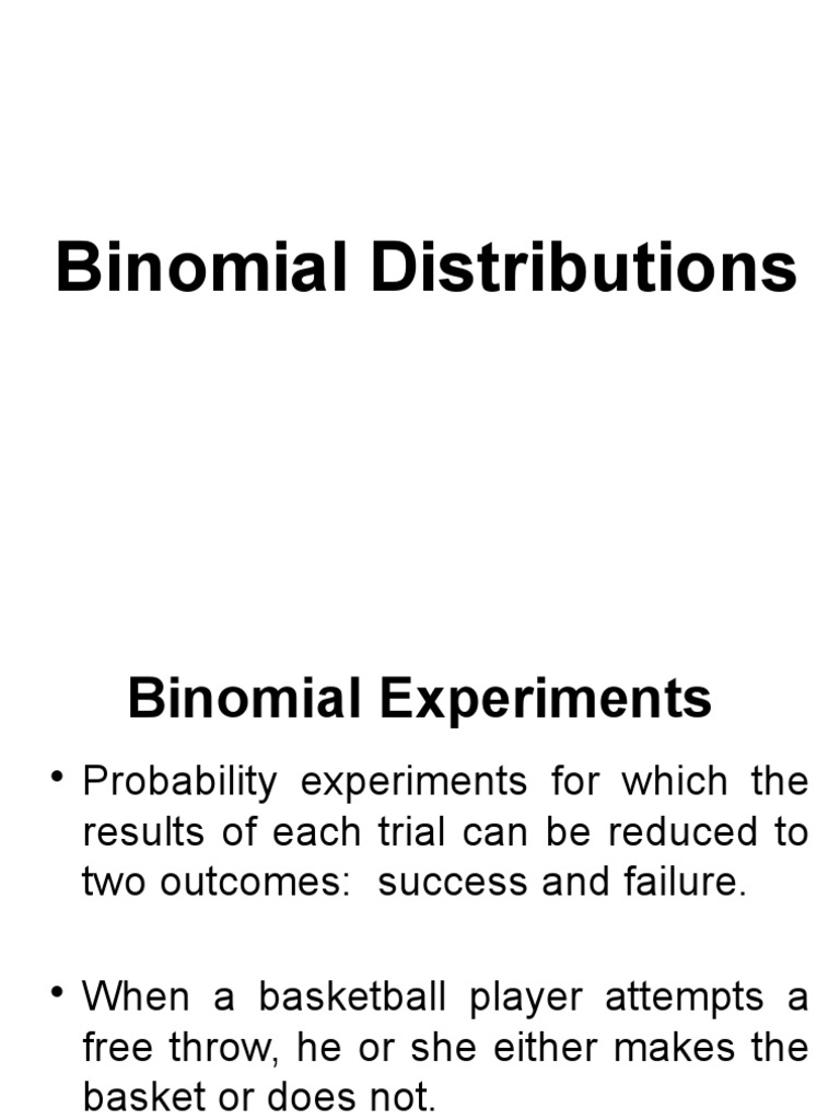 Binomial Distributions | PDF | Teaching Methods & Materials | Science & Mathematics