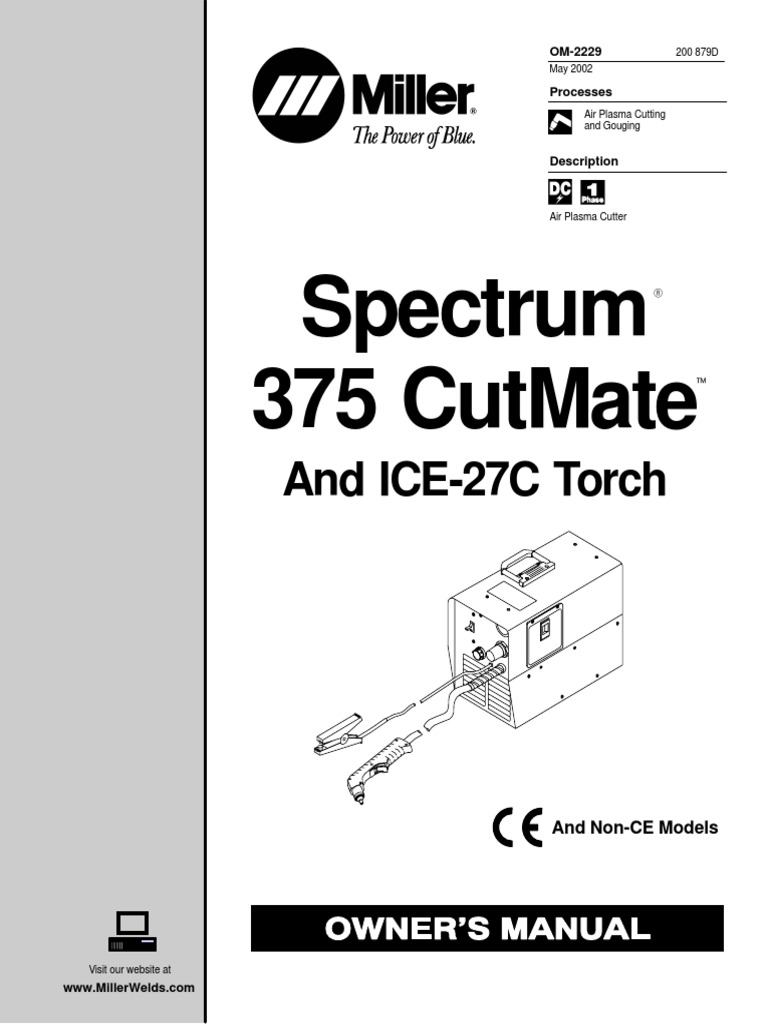 Manual Spectrum 375 CutMate | PDF | Electromagnetic Interference ...