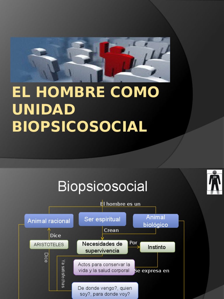 El Hombre Como Ser Biopsicosocial | PDF | Amor | Conceptos psicologicos