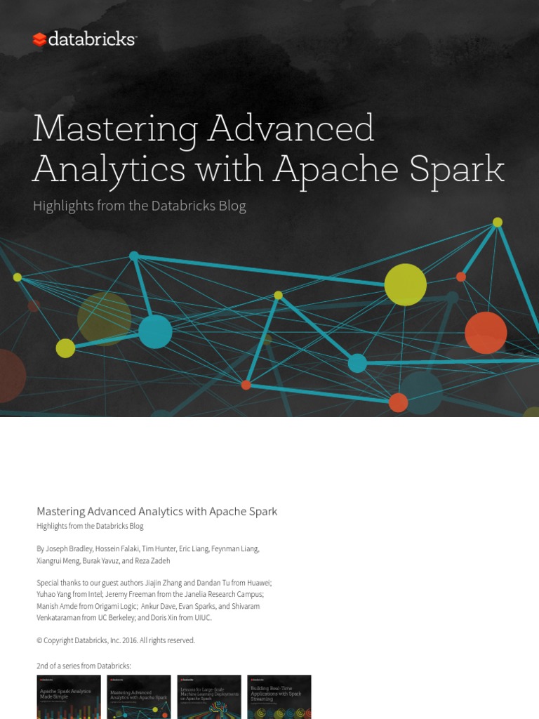 Mastering Advanced Analytics With Apache Spark | PDF | Apache Spark ...
