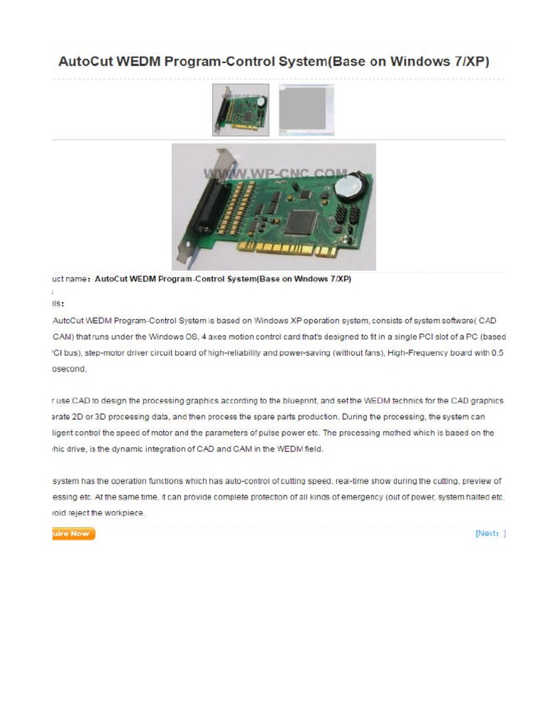 Autocut Wedm System | PDF