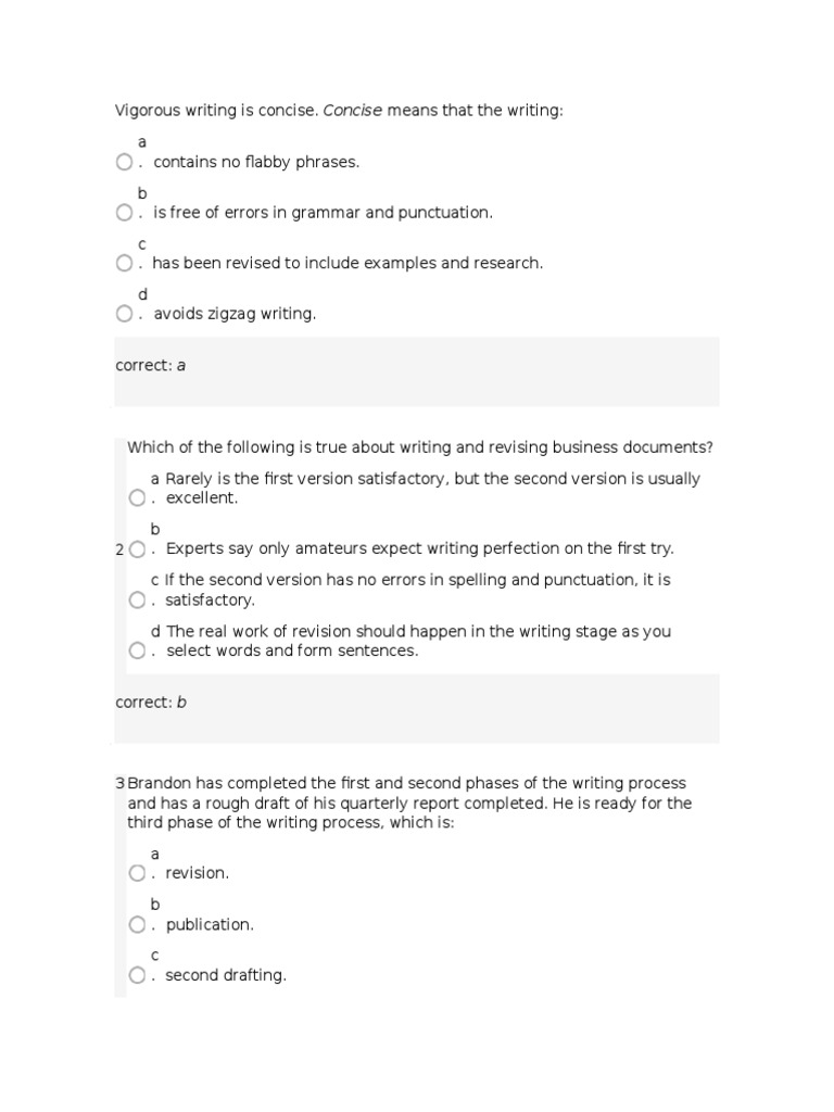 Concise Business Writing Essentials | PDF | Proofreading | Adverb