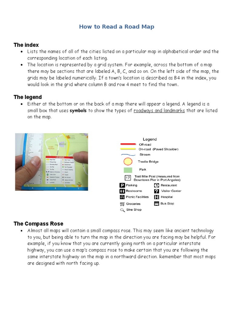 How To Read A Road Map | PDF