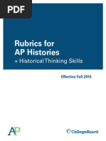 AP History LEQ Grading Rubric 2025 | PDF | Argument | Reason