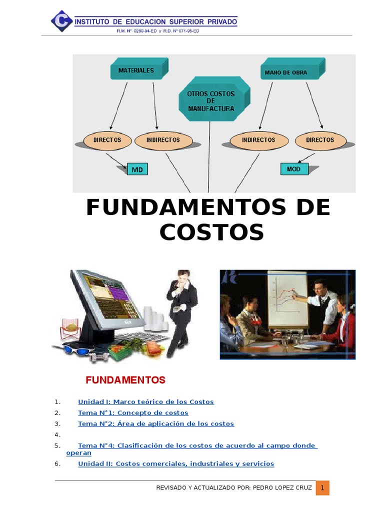 LIBRO FUNDAMENTOS DE CONTABILIDAD DE COSTOS.docx | Costo | Contabilidad | Prueba gratuita de 30 ...