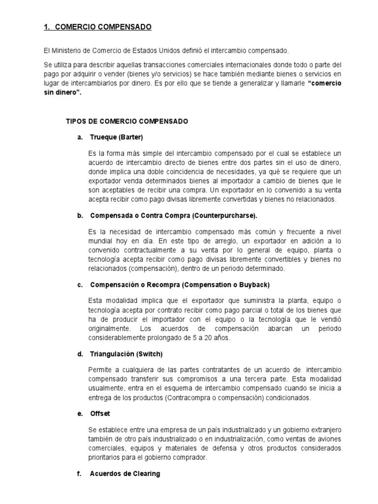 Comercio Compensado | PDF | Pepsi Co | Franquiciamiento