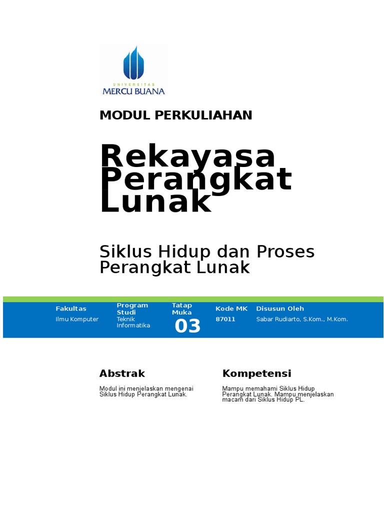 Modul 3 Siklus Hidup Dan Proses PL | PDF