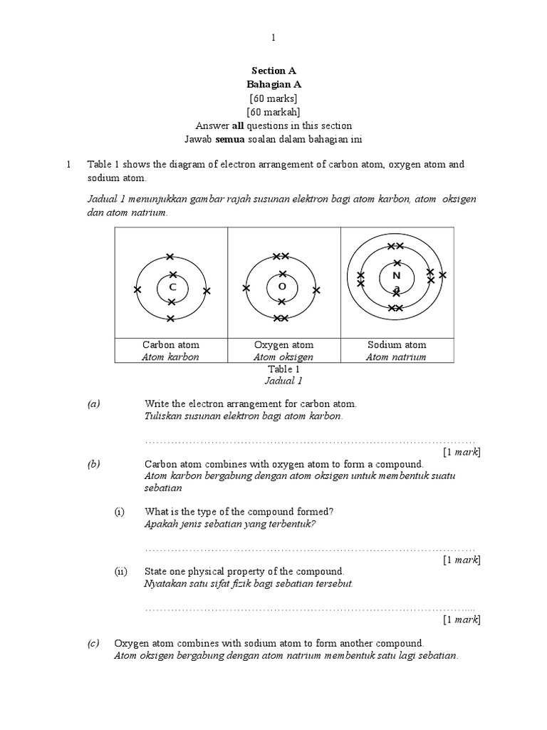 SPM Chemistry Paper 2 | PDF