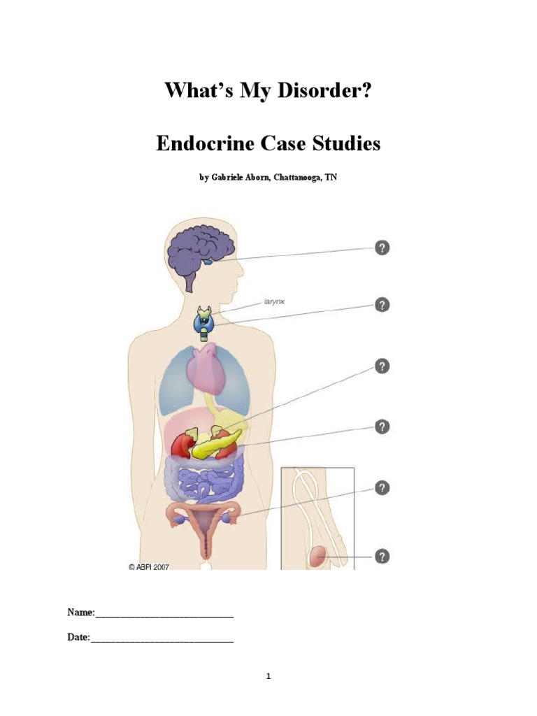 4A. Endocrine Case Studies - Student Handout-3 | PDF ...