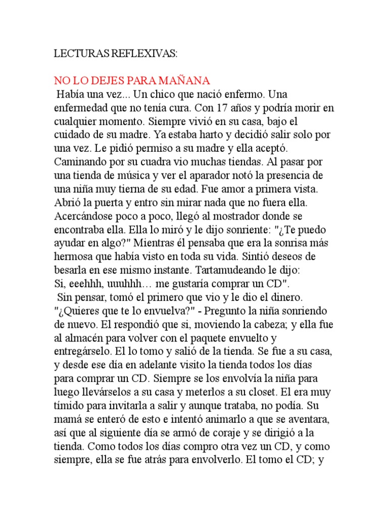 Lecturas Reflexivas | PDF | Víspera | Adán y Eva