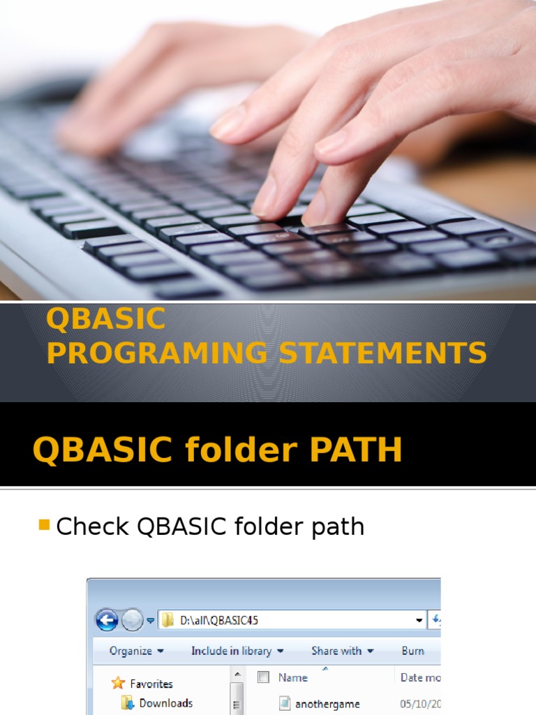 Qbasic Programing Statements | PDF