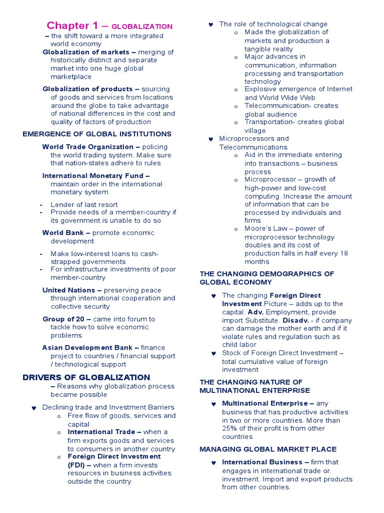 Global Chapter 1 | PDF