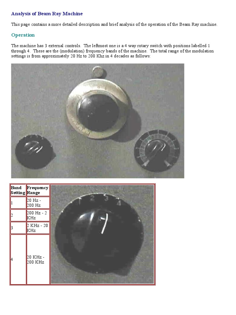 Analysis of Beam Ray Machine | Download Free PDF | Vacuum Tube ...