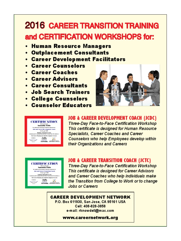 Career Coach Certification JCTC | PDF | Motivation | Motivational