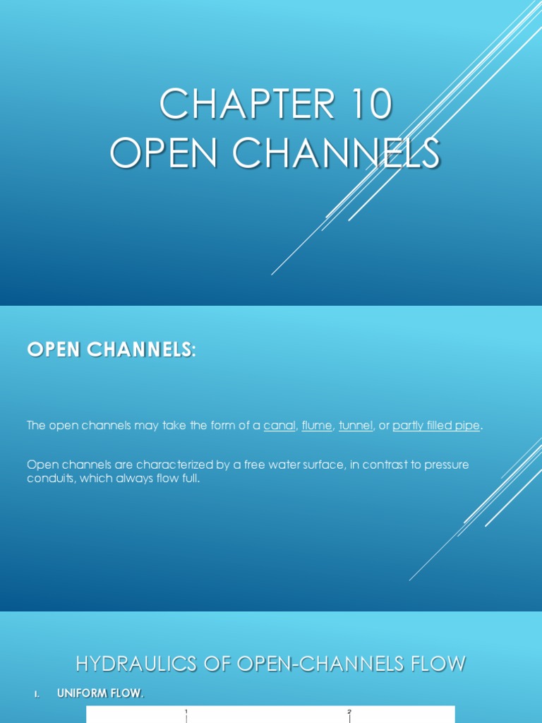 Open Channels | PDF | Soft Matter | Applied And Interdisciplinary Physics