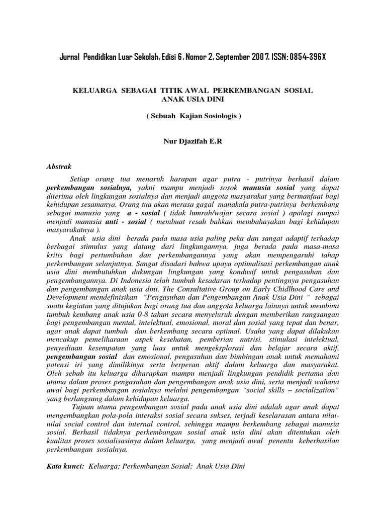 Jurnal Pendidikan Luar Sekolah | PDF