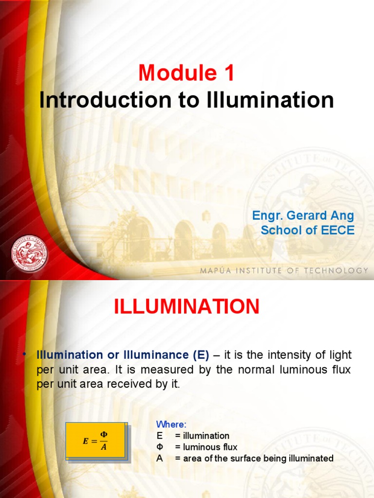 Illumination Module 1 | PDF | Lighting | Electrodynamics