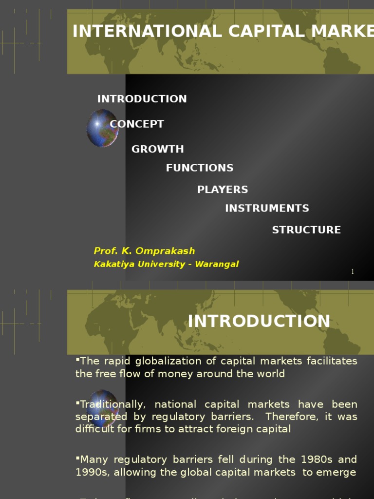 International Capital market-OM | PDF | Bonds (Finance) | Financial Markets