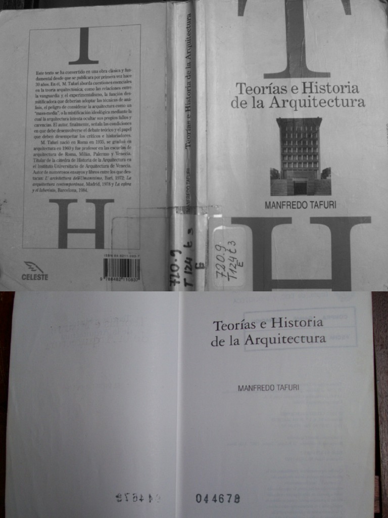 Manfredo Tafuri Teorias e Historia de La Arquitectura