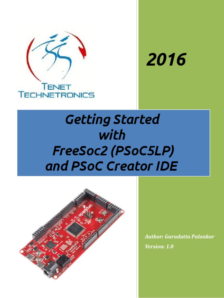 Getting Started With PSoC Creator IDE and FreeSoC2 (PSoC 5LP) | PDF | System Software ...