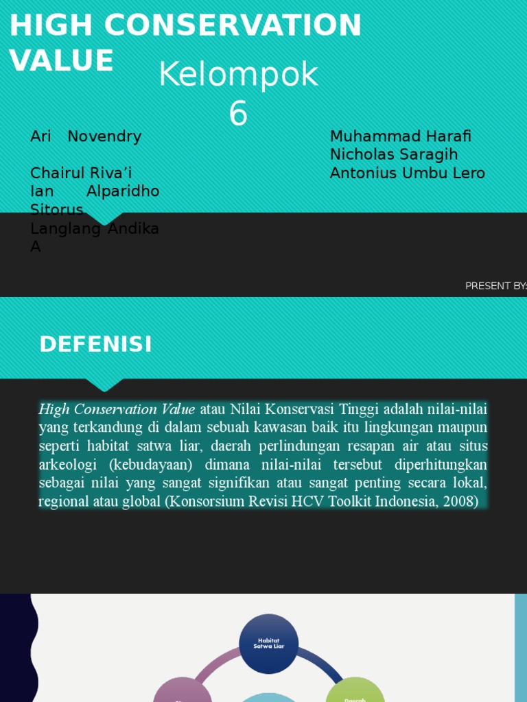 Pemahaman Nilai Konservasi Tinggi HCV | PDF