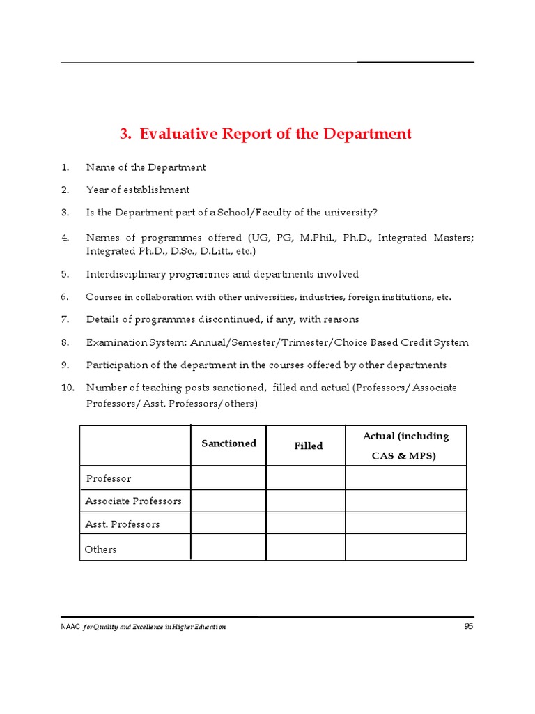 SSR Evaluative Report of The Department | PDF | Doctor Of Philosophy ...