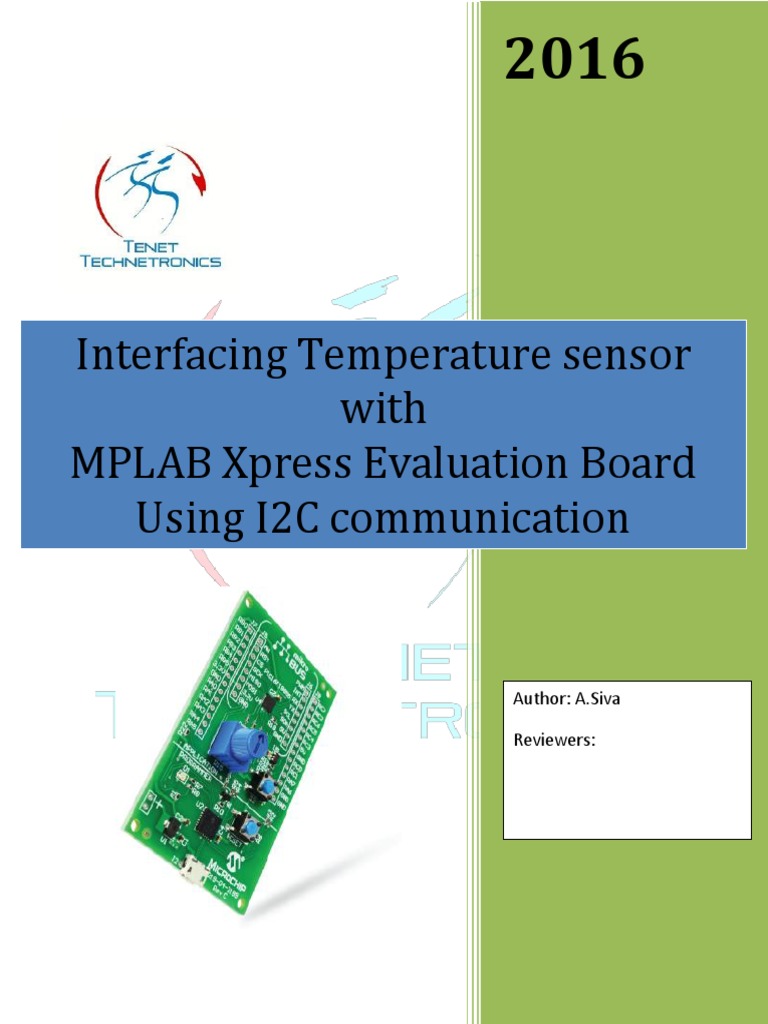 Interfacing Temperature Sensor With MPLAB Xpress Evaluation Board Using ...