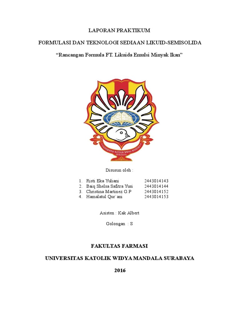 Laporan Praktikum Emulsi | PDF