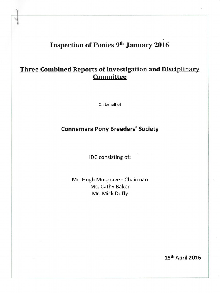 Kippure Lancelot - Disciplinary Committe CPBS Report | PDF