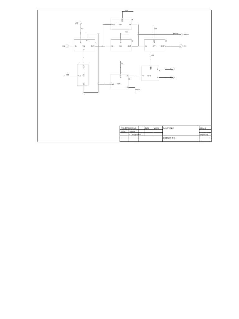 Clock Gating Circuit Schematic - Low | PDF