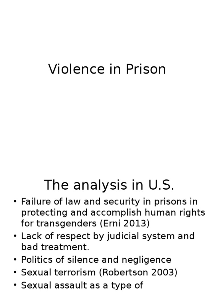 Violence in Prison | PDF | Social Science