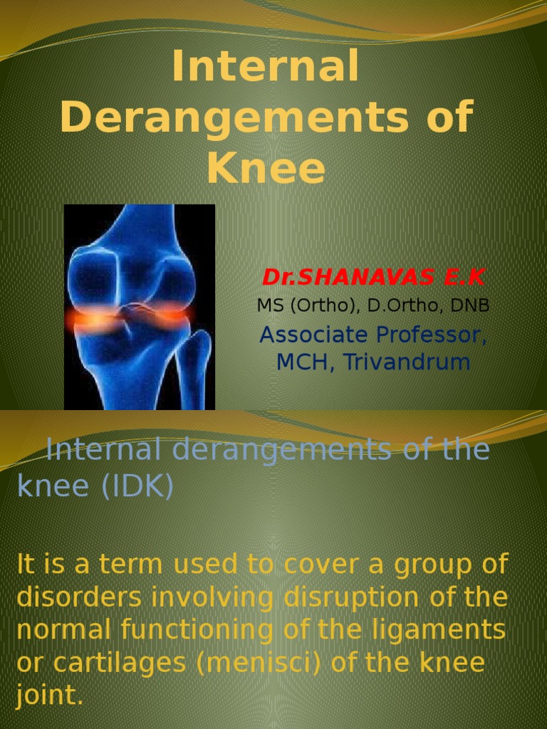 Internal Derangements of Knee | PDF | Knee | Lower Limb Anatomy