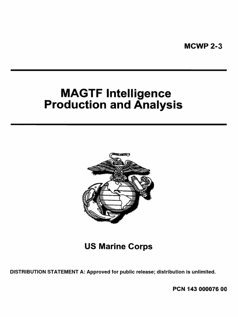 MCWP 2-3 MAGTF Intelligence Production and Analysis | Marine Air Ground ...