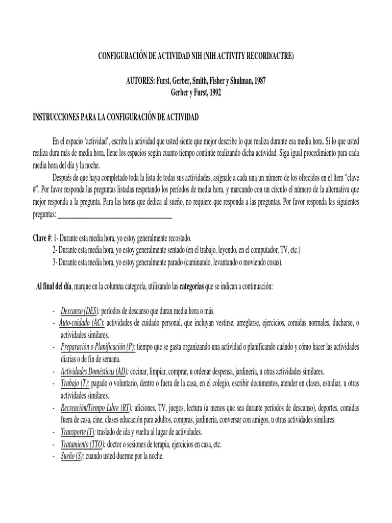 Spanish NIH Activity Record | PDF | Violencia | Agitación