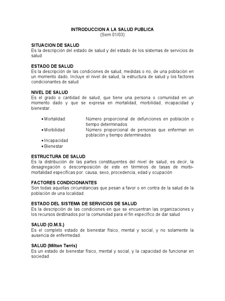Introduccion a La Salud Publica | Economias | Bienestar Introduccion a La Salud Publica | Economias | Bienestar