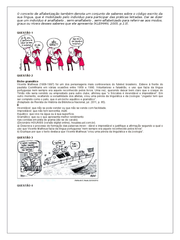 Significante e Significado | PDF | Alfabetização | Linguagem natural