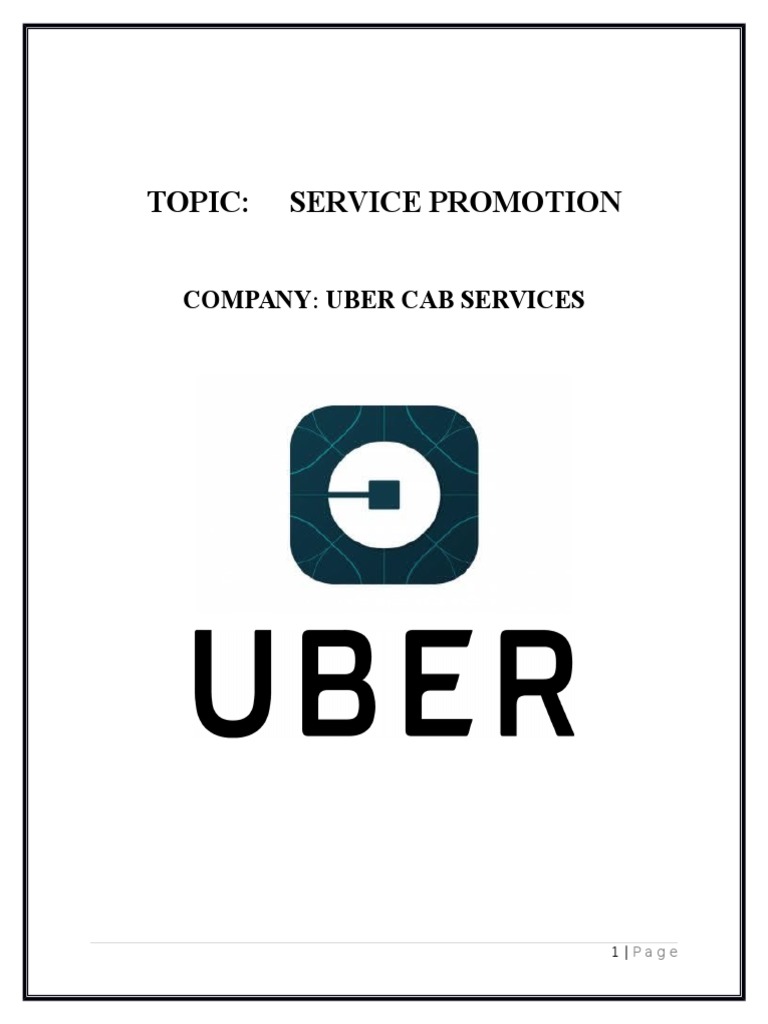 Uber - Service Promotions Project | PDF | Uber (Company) | Lyft