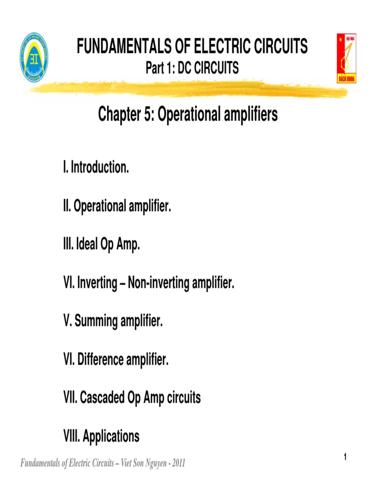 EE3706 - Chapter 5 - Operational Amplifiers | PDF | Operational Amplifier | Amplifier