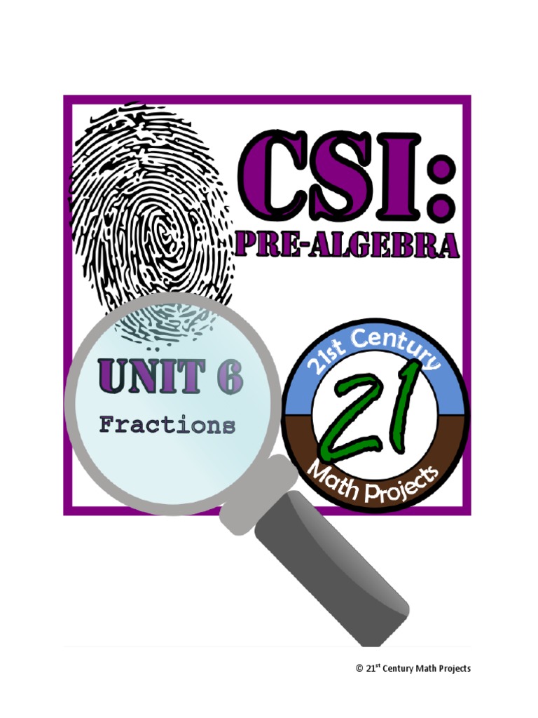 Day 12 and 13 - Fractions CSI | PDF | Variable (Mathematics) | Fraction ...