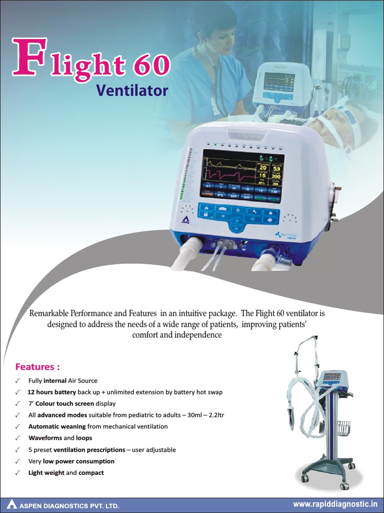 Flight 60 Ventilator | PDF | Respiration | Breathing