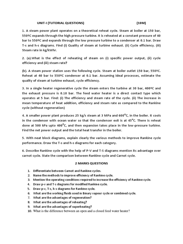 Unit - 1 | PDF | Steam Engine | Steam