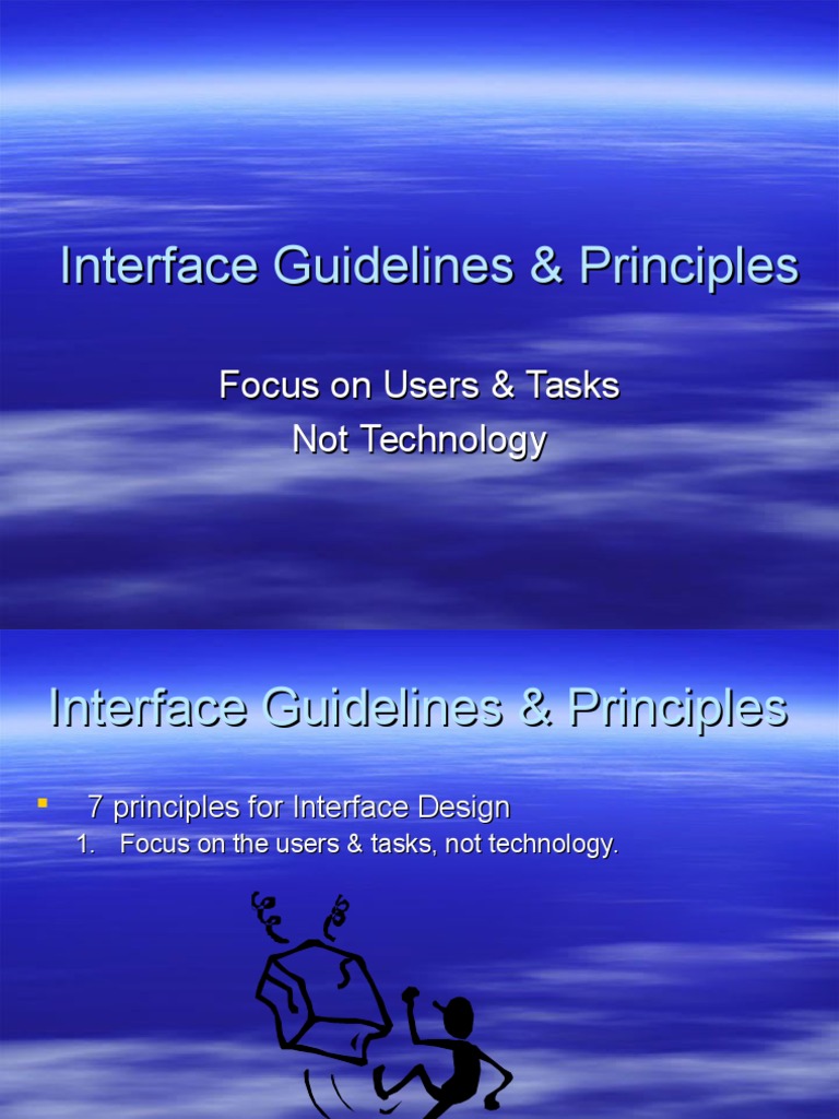 Interface Guidelines & Principles | PDF