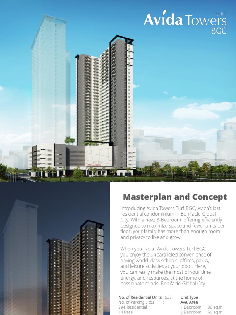 AVIDA Towers BGC Turf Presentation | PDF | Flooring | Building Engineering