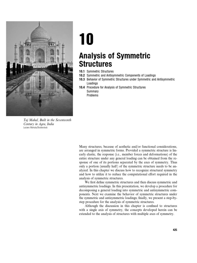 Analysis of Symmetric Structures | PDF | Symmetry | Truss