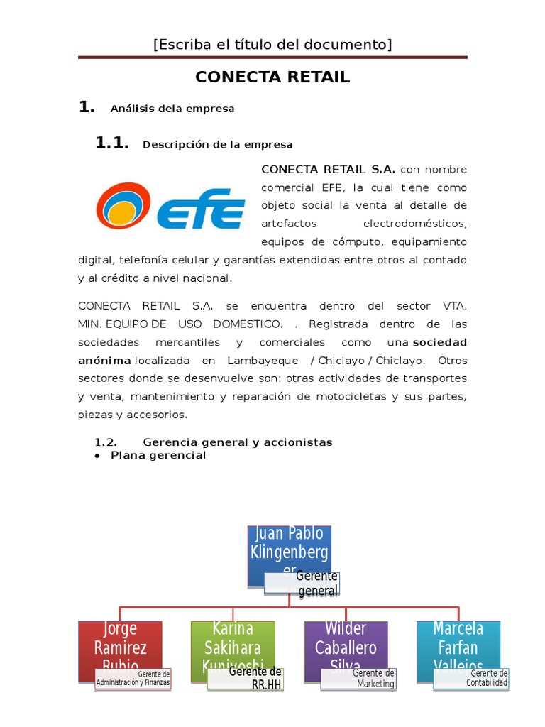 Conecta Retail - T.efe | PDF | Análisis FODA | Business