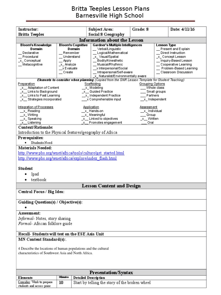 Oral Folklore Tradition Africa | Download Free PDF | Lesson Plan | Pedagogy